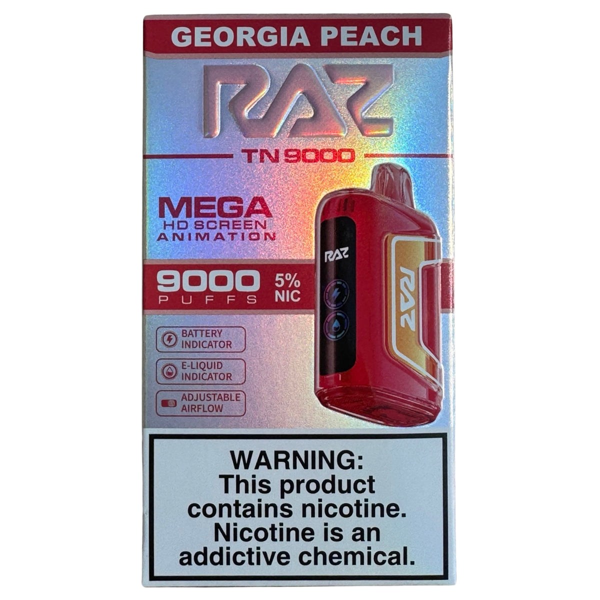 Georgia Peach - RAZ TN9000 | 9000 Puffs | Disposable Vape