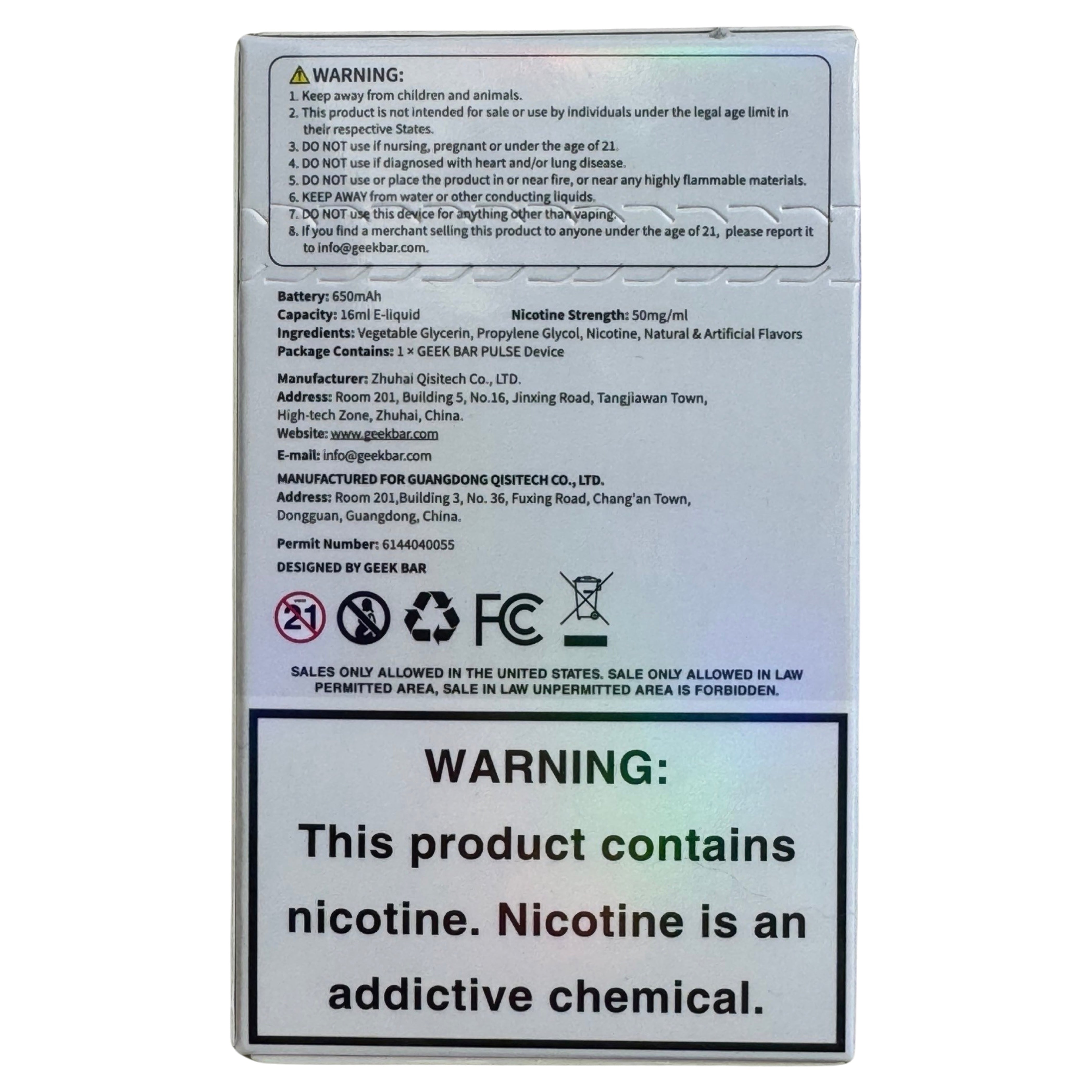 Berry Bliss Flavor - Geek Bar Pulse 15000 Puffs | Disposable Vape