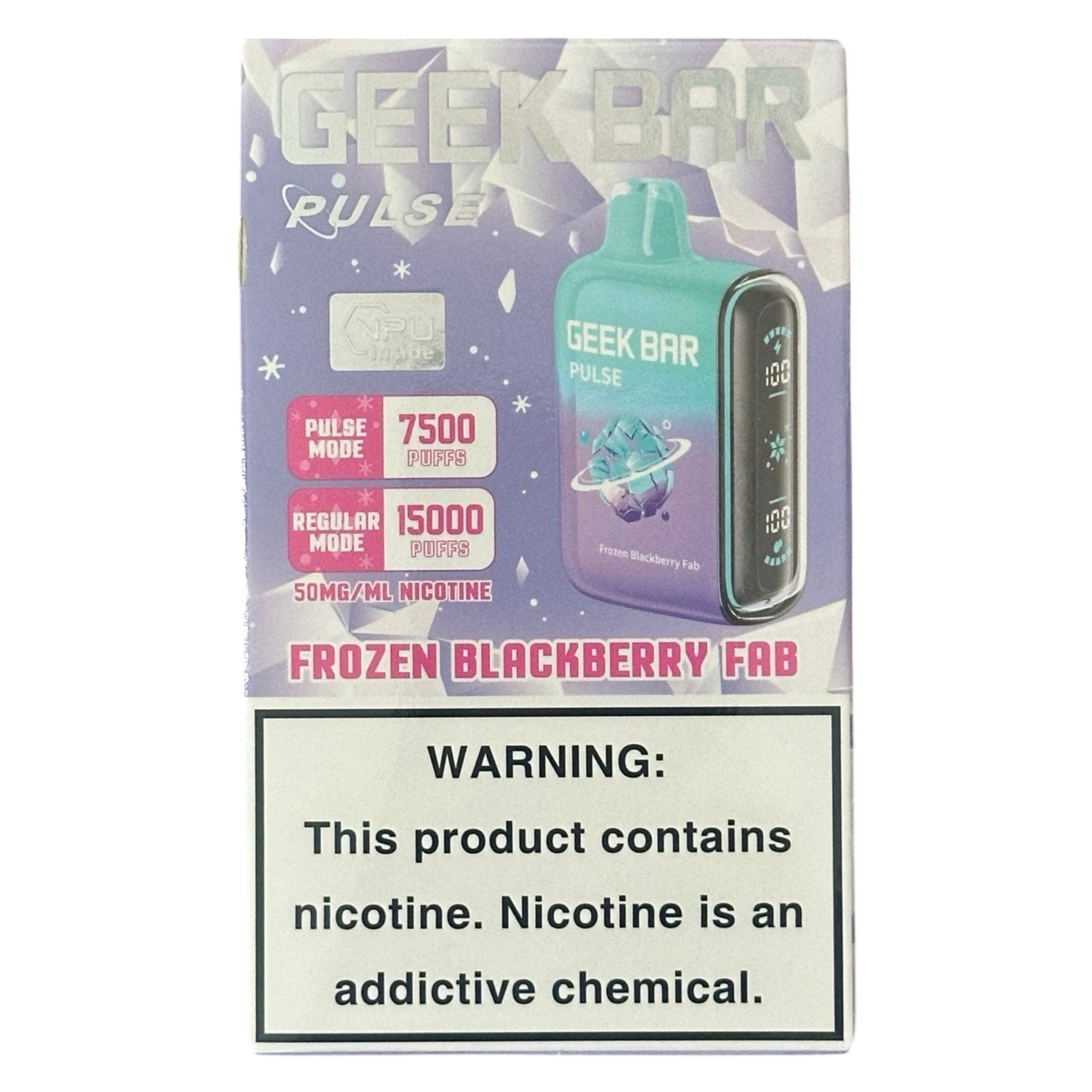 Frozen Blackberry Fab - Geek Bar Pulse 15000 Puffs | Disposable Vape